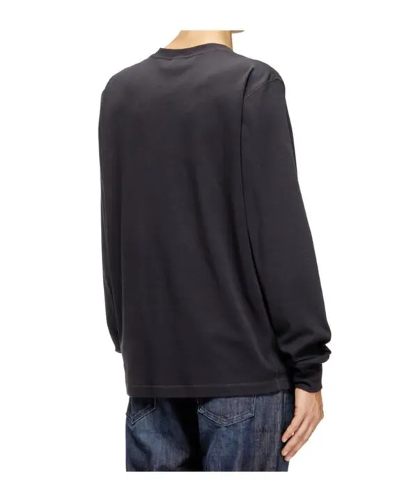 DIESEL® T-madjust-ls-tr Long Sleeved T-shirt - Black