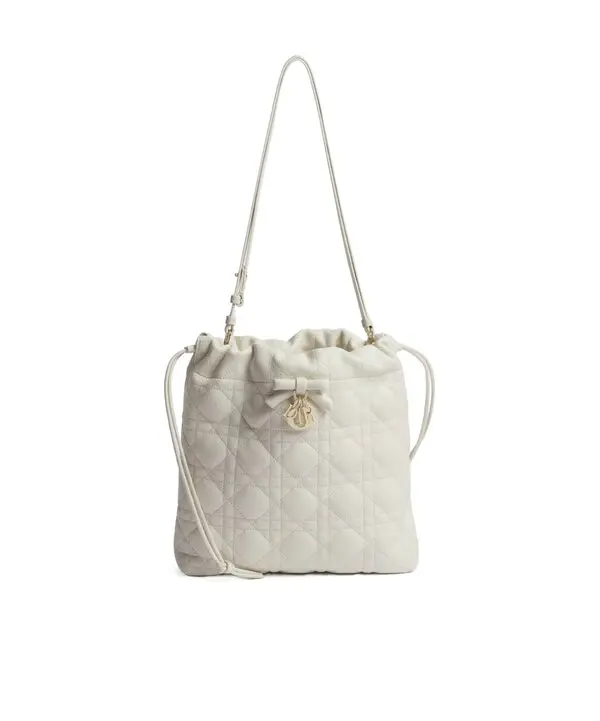 Dior Adiorable Mini Bucket Bag - White