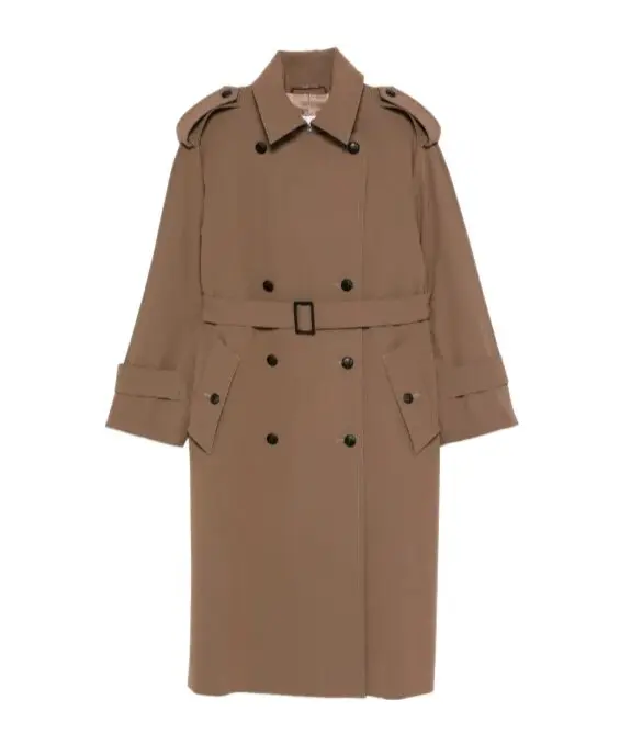 Max Mara Belted Trench Coat - Brown
