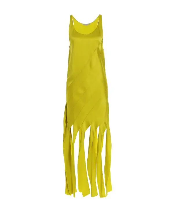 Stella McCartney Sleeveless Fringed Hem Dress