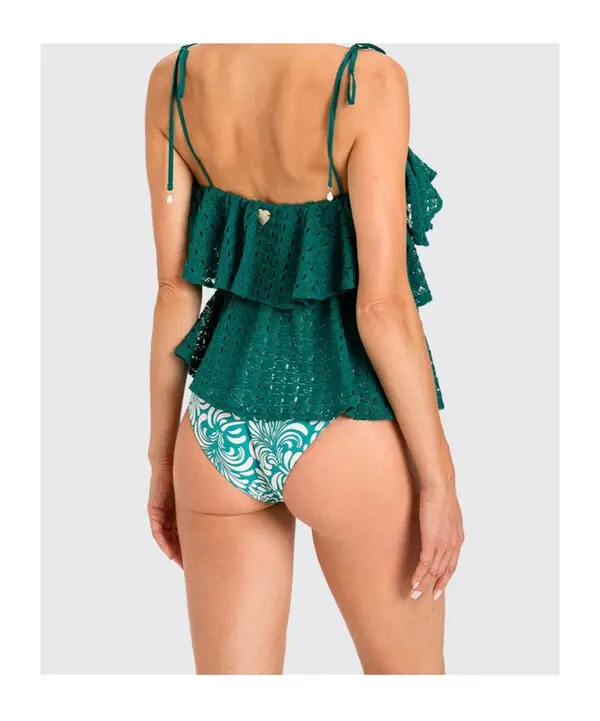 TWINSET Layered Straps Top With Cutouts And Tie-up Details