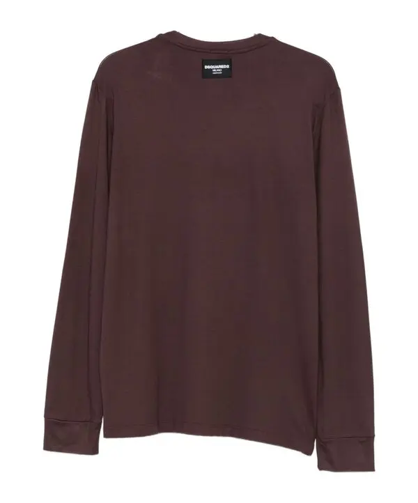 Dsquared2 Logo Patch Long-sleeved T-shirt