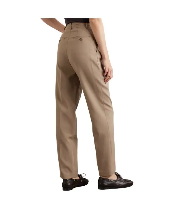 THE FRANKIE SHOP Bea Pleated Tapered-leg Pants