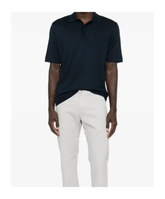 SAMSOE SAMSOE Short-sleeved Polo Shirt - Black