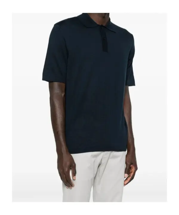 SAMSOE SAMSOE Short-sleeved Polo Shirt - Black