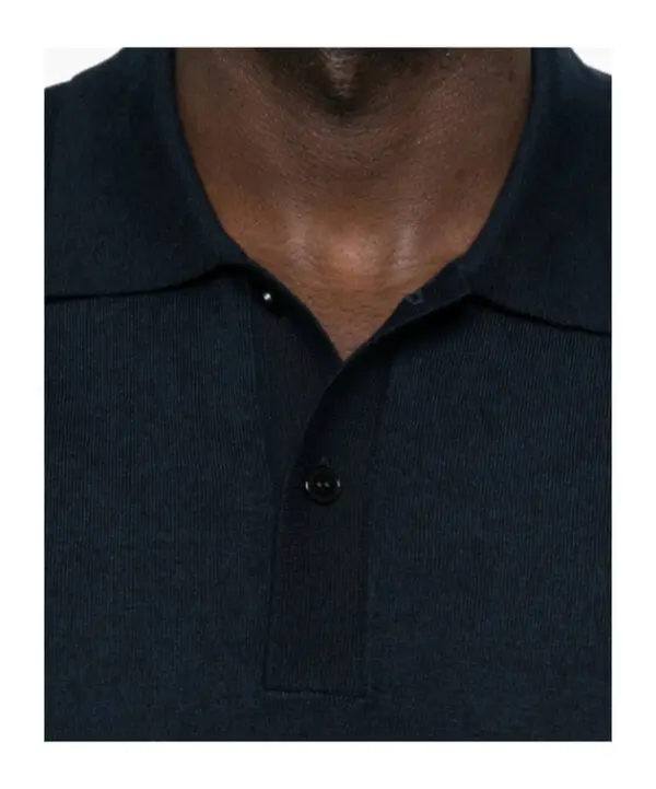 SAMSOE SAMSOE Short-sleeved Polo Shirt - Black