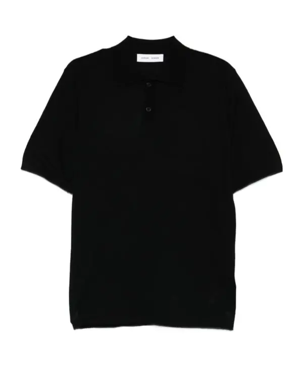 SAMSOE SAMSOE Buttoned Polo Shirt - Black