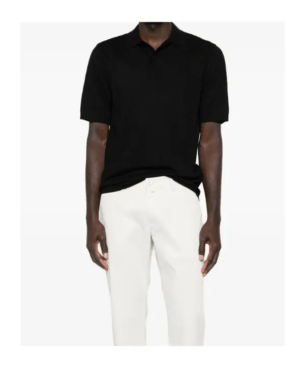 SAMSOE SAMSOE Buttoned Polo Shirt - Black