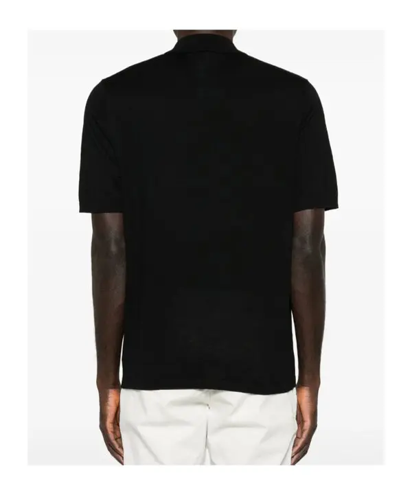 SAMSOE SAMSOE Buttoned Polo Shirt - Black