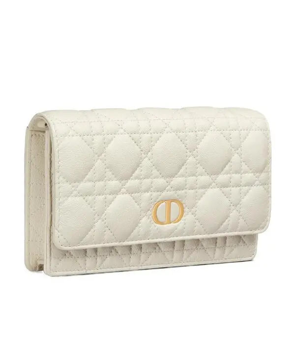 Dior Caro Pouch With Chain Strap