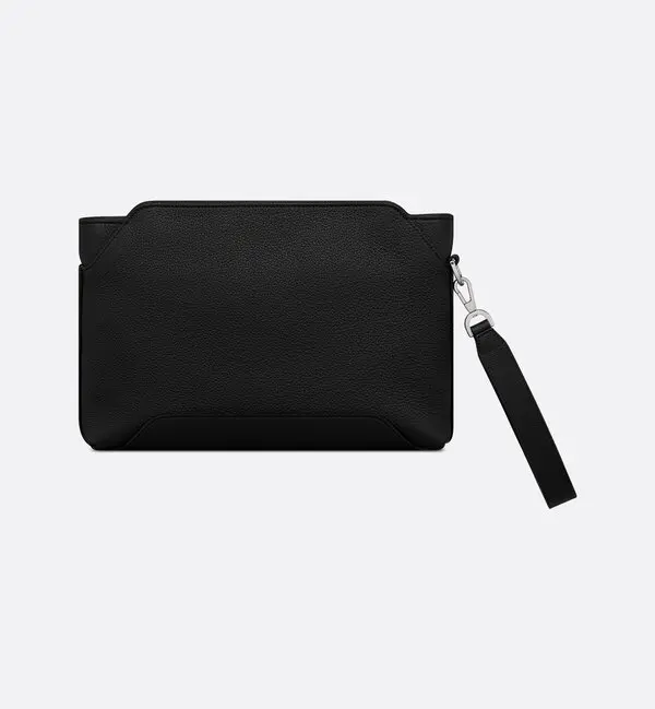 Dior Normandie A5 Triangle Pouch With Calfskin Wrist Strap