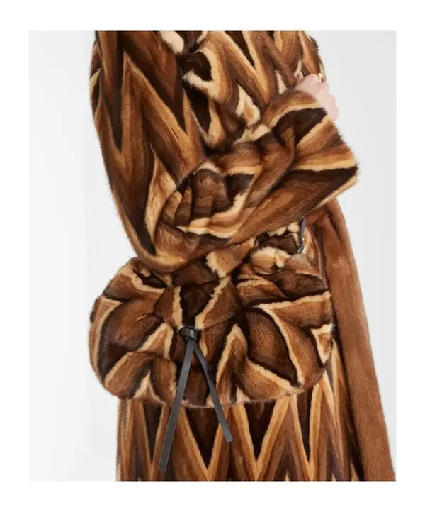 Fendi Multicolor Inlaid Mink Bag