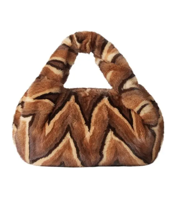 Fendi Multicolor Inlaid Mink Bag