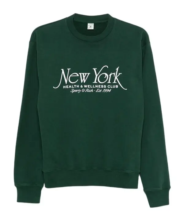 SPORTY  RICH Sporty & Rich Crew Neck Sweatshirt With Printed Logo