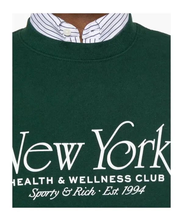 SPORTY  RICH Sporty & Rich Crew Neck Sweatshirt With Printed Logo