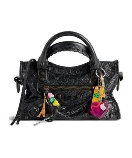 Balenciaga Le City Bag Mini With Charms - Black