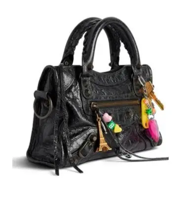Balenciaga Le City Bag Mini With Charms - Black