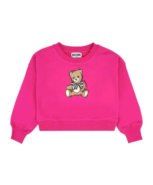 Moschino Teddy Bear Print Sweatshirt - Fuchsia