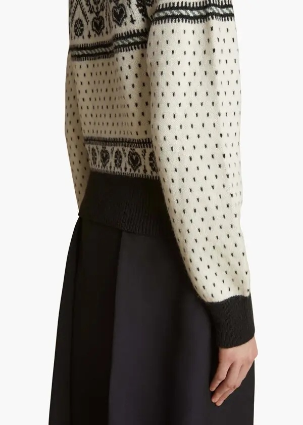 Khaite Fair Isle Knit Sweater