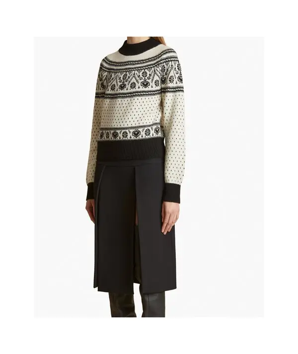 Khaite Fair Isle Knit Sweater