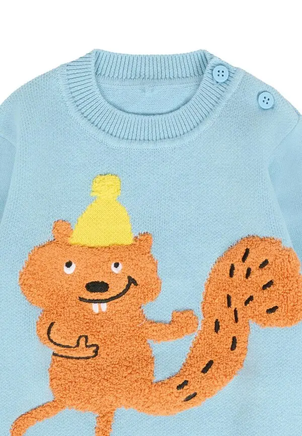 Stella McCartney Long Sleeve Crewneck Sweatshirt With Button Fastenings