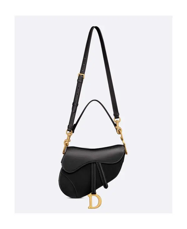 Dior Saddle Bag With Strap - Black