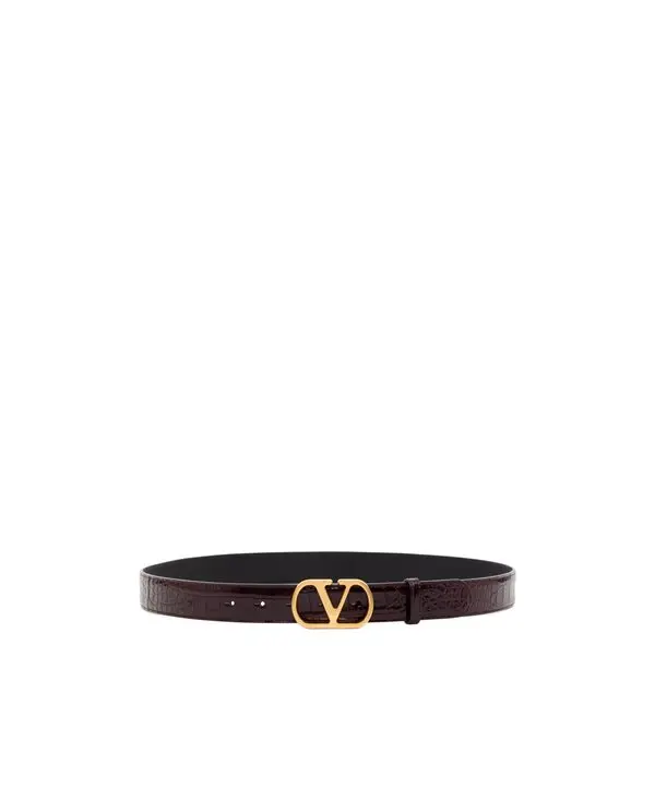 Valentino Garavani Vlogo Belt - Black