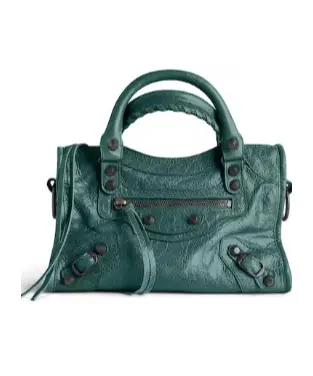 Balenciaga Le City Mini Tote Bag - Dark Emerald
