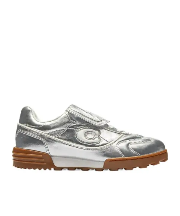 COACH Metallic Leather Match Sneakers