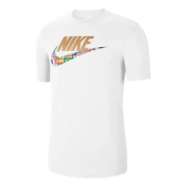 Nike Classical Printed Short Sleeve Tee - White