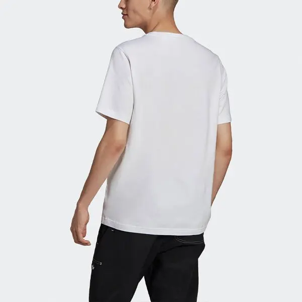 Adidas Originals Worm Tee Funny Printing Sports Short Sleeve - White