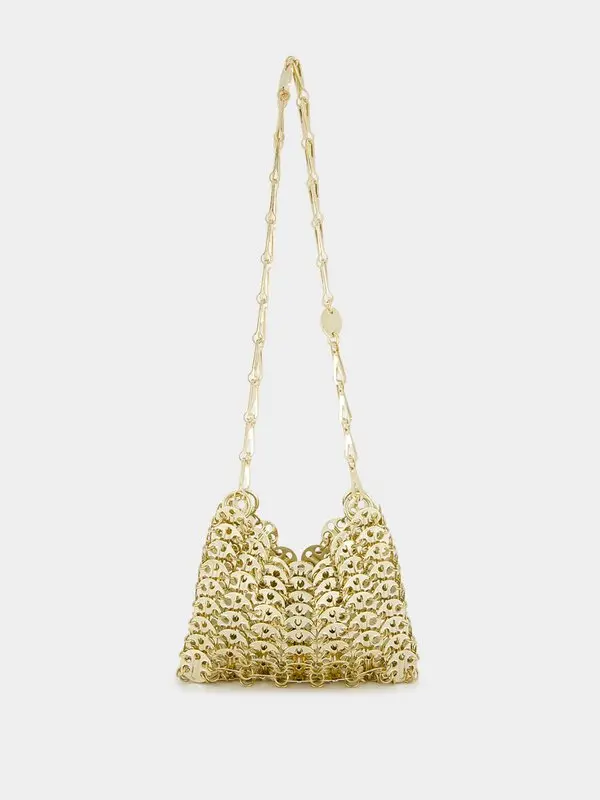 Rabanne 1969 Iconic Nano Shoulder Bag - Gold