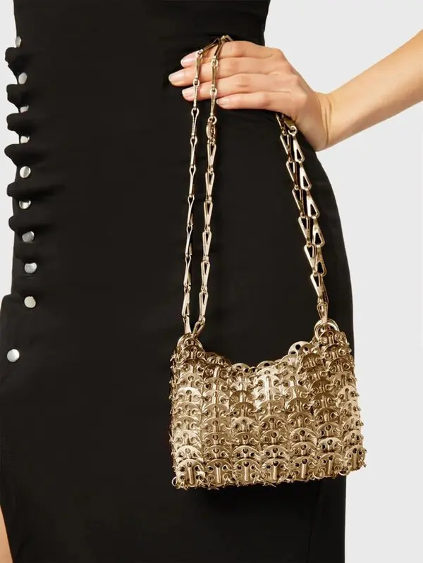 Rabanne 1969 Iconic Nano Shoulder Bag - Gold