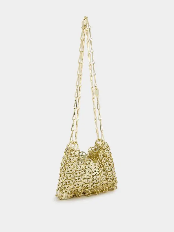 Rabanne 1969 Iconic Nano Shoulder Bag - Gold