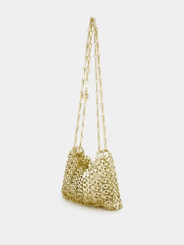 Rabanne 1969 Iconic Nano Shoulder Bag - Gold
