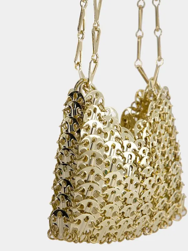 Rabanne 1969 Iconic Nano Shoulder Bag - Gold