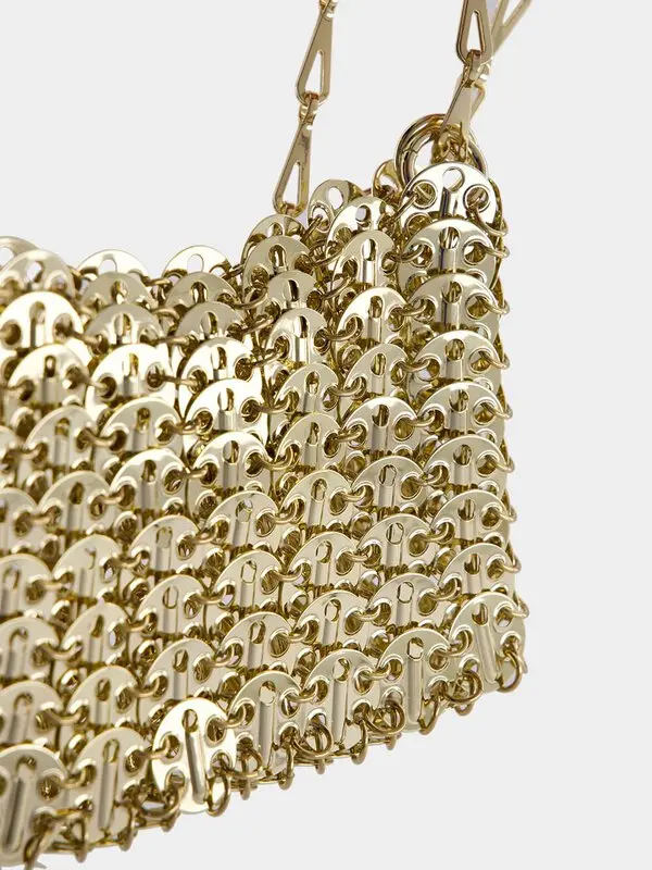 Rabanne 1969 Iconic Nano Shoulder Bag - Gold