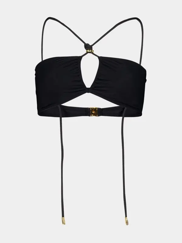 VIX PAULA HERMANNY Matte Gal Isa Bikini Top - Black