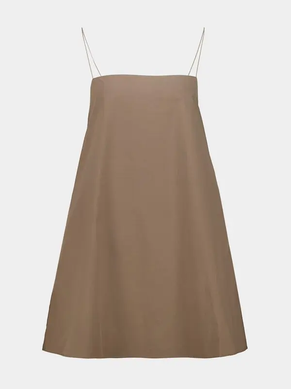 Matteau Birch Square Cami Mini Dress In Birch