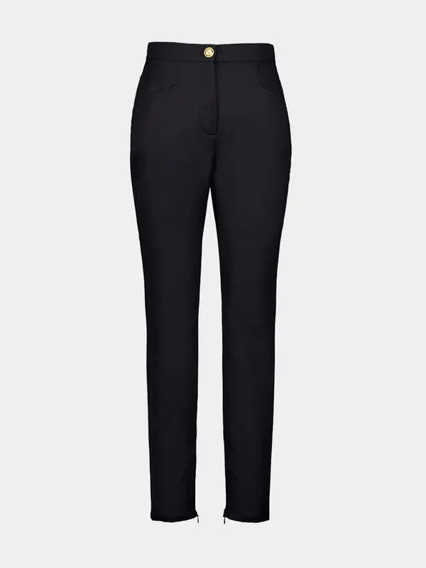 Balmain Skinny Stretch Trousers - Black