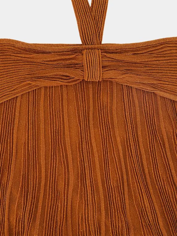 Zimmermann Indra Halter Maxi Dress - Brown