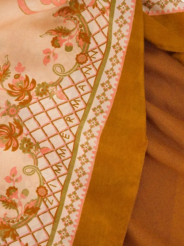 Zimmermann Tan Print Aster Scarf Maxi Dress