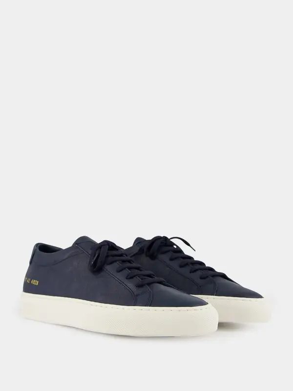 COMMON PROJECTS Achilles Leather Sneakers - Blue