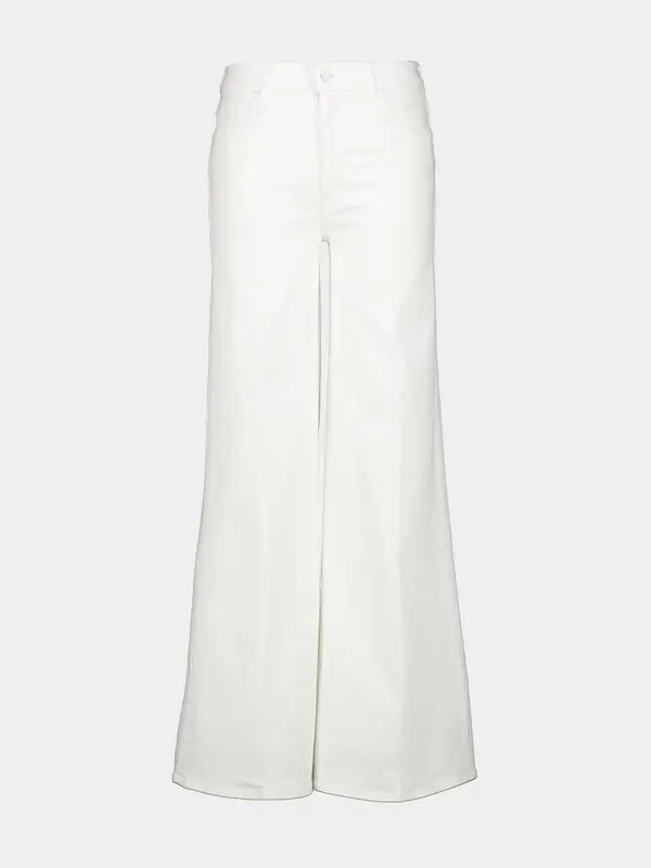 MOTHER Twister Sneak Jeans - White
