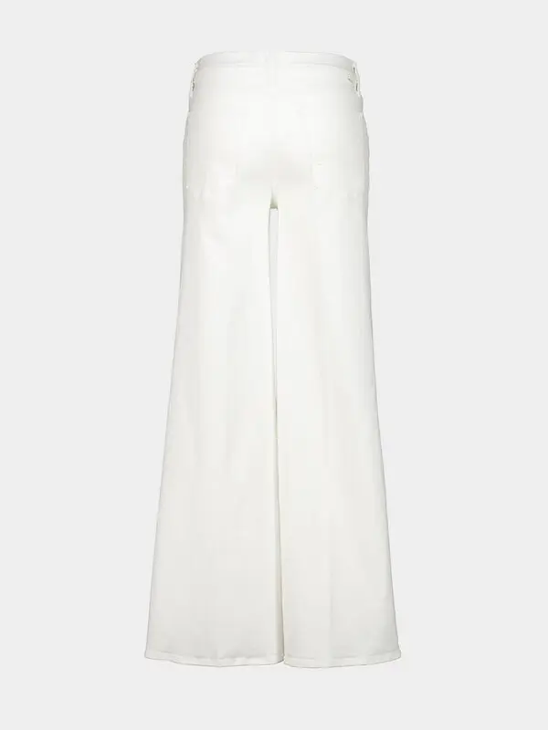 MOTHER Twister Sneak Jeans - White