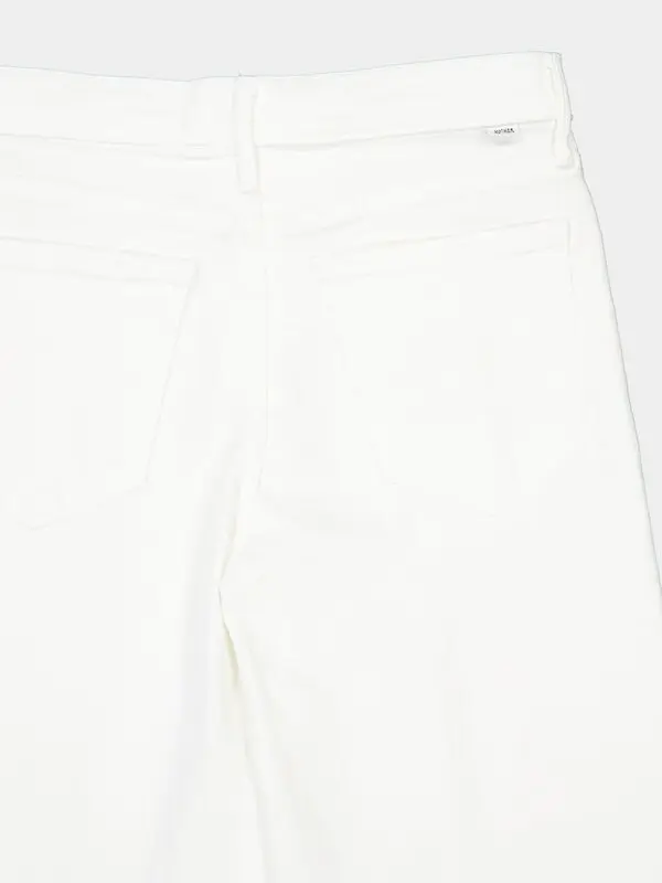 MOTHER Twister Sneak Jeans - White