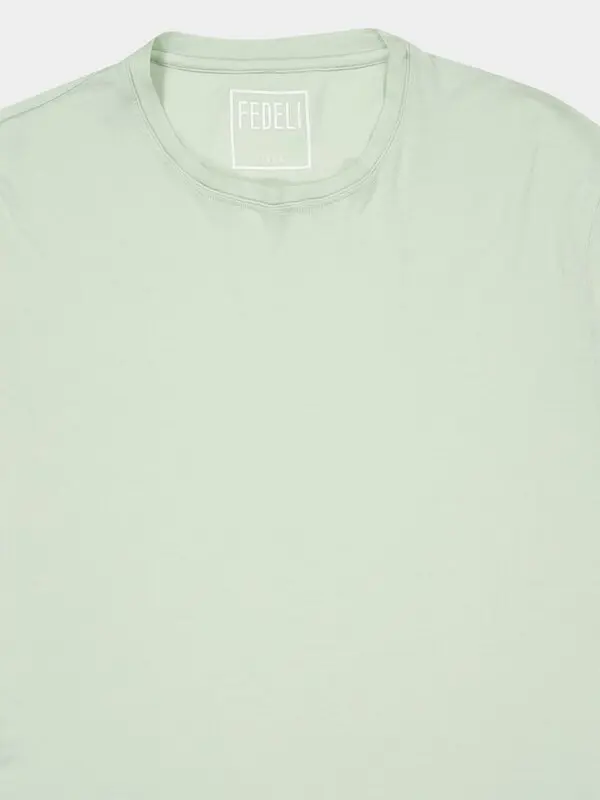 Fedeli Light Gary Cotton T-shirt - Green