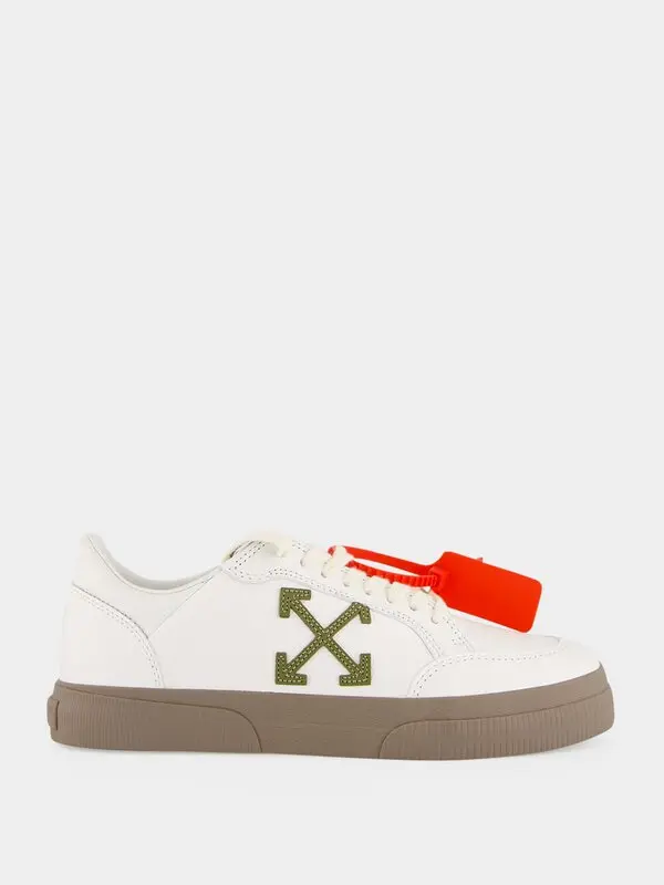 Off-White Vulcanized Low Leather Sneakers - Multicolour