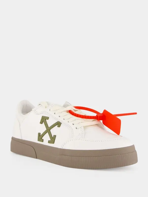 Off-White Vulcanized Low Leather Sneakers - Multicolour