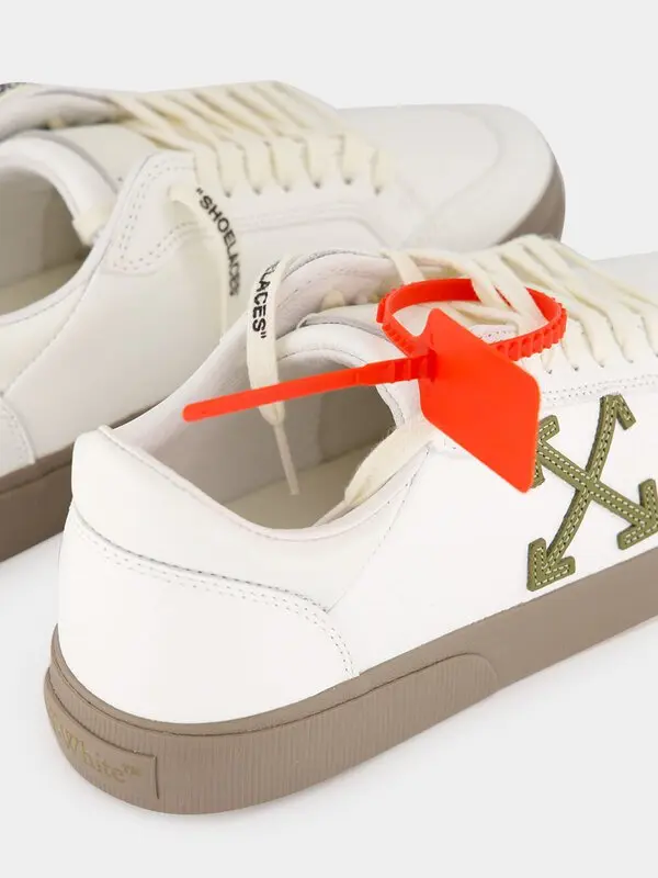 Off-White Vulcanized Low Leather Sneakers - Multicolour